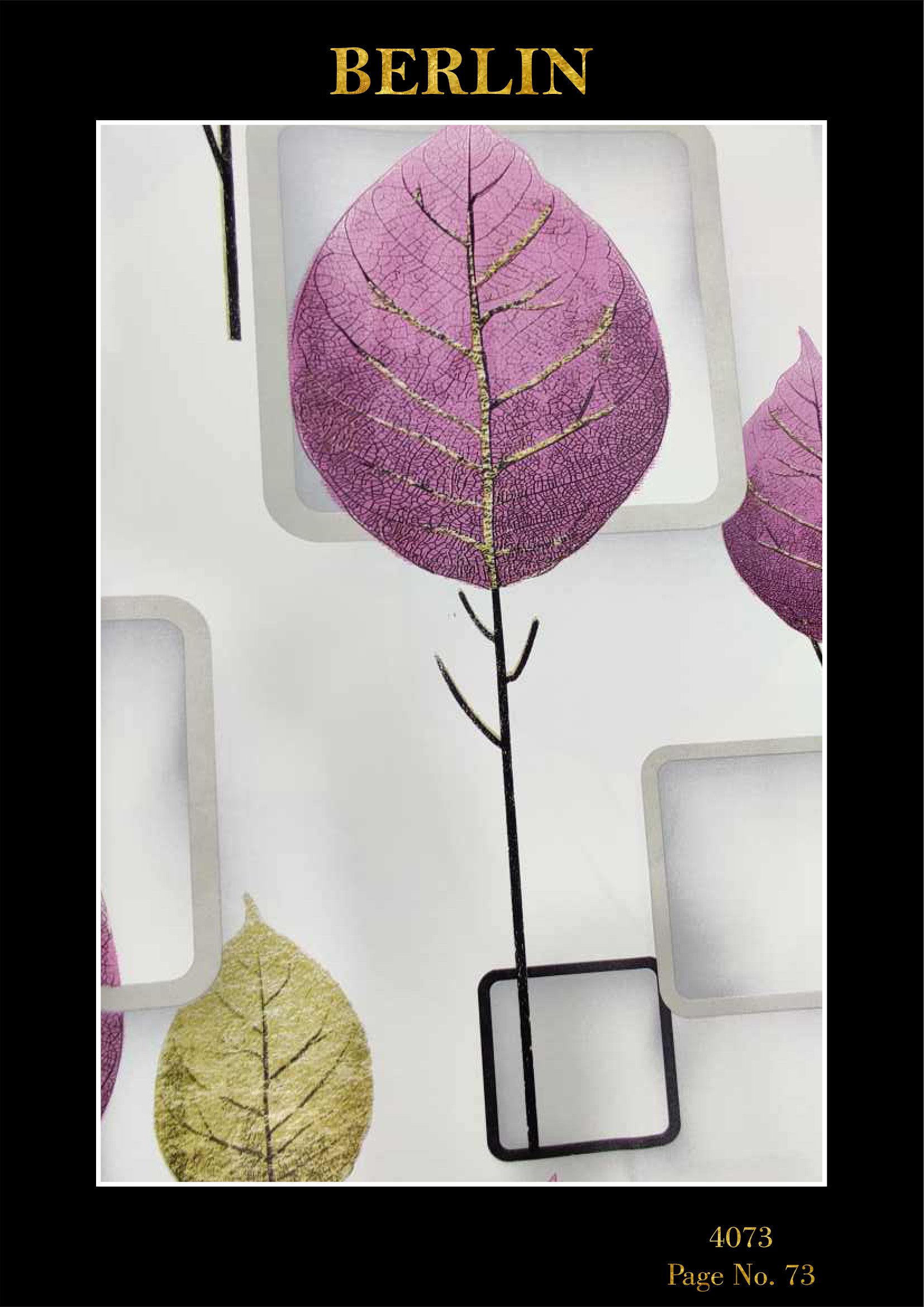 Berlin Texture Leaf Pattern Wallpaper for Your Wall By RWCIS.COM ...