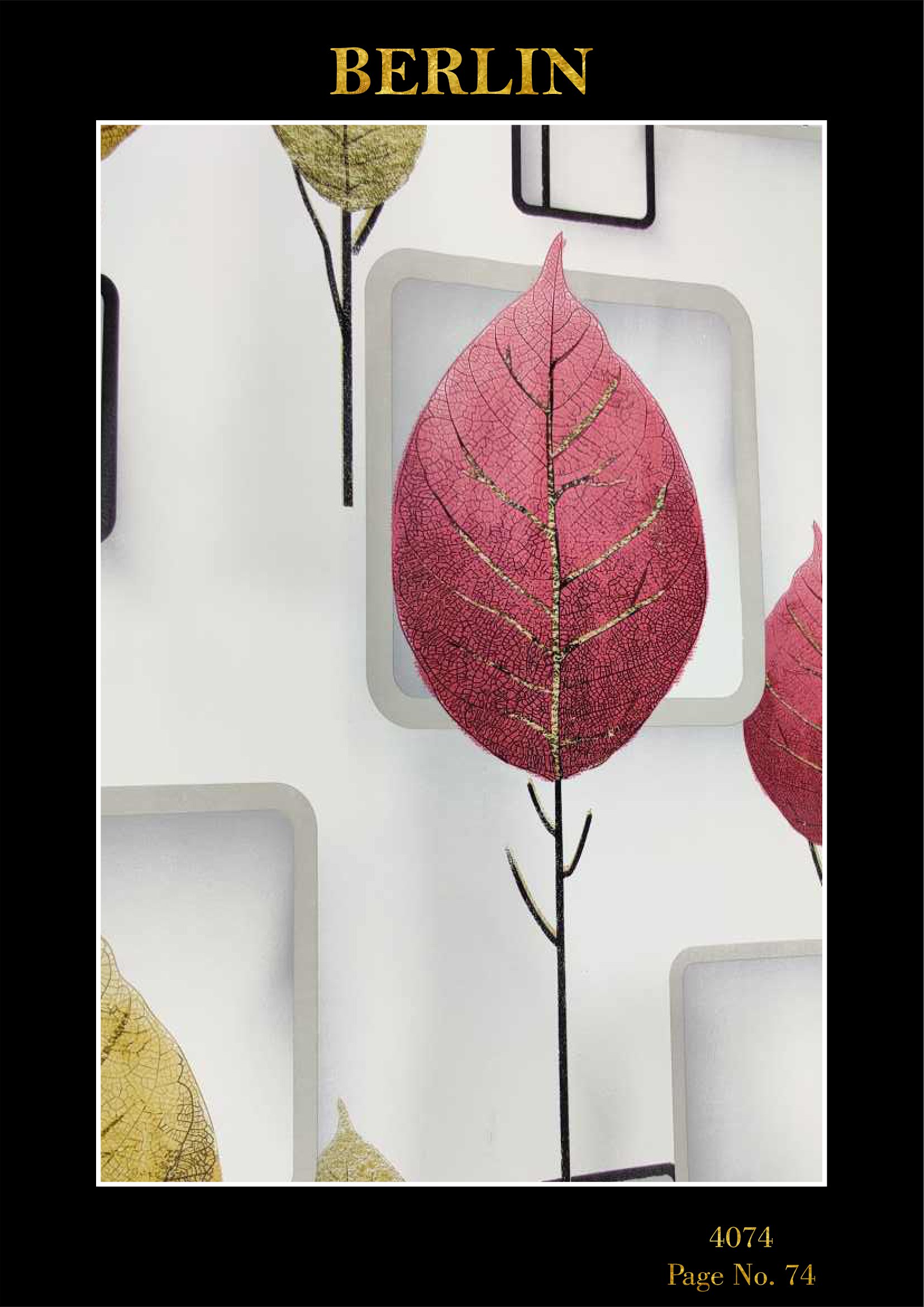 Berlin Texture Leaf Pattern Wallpaper for Your Wall By RWCIS.COM ...