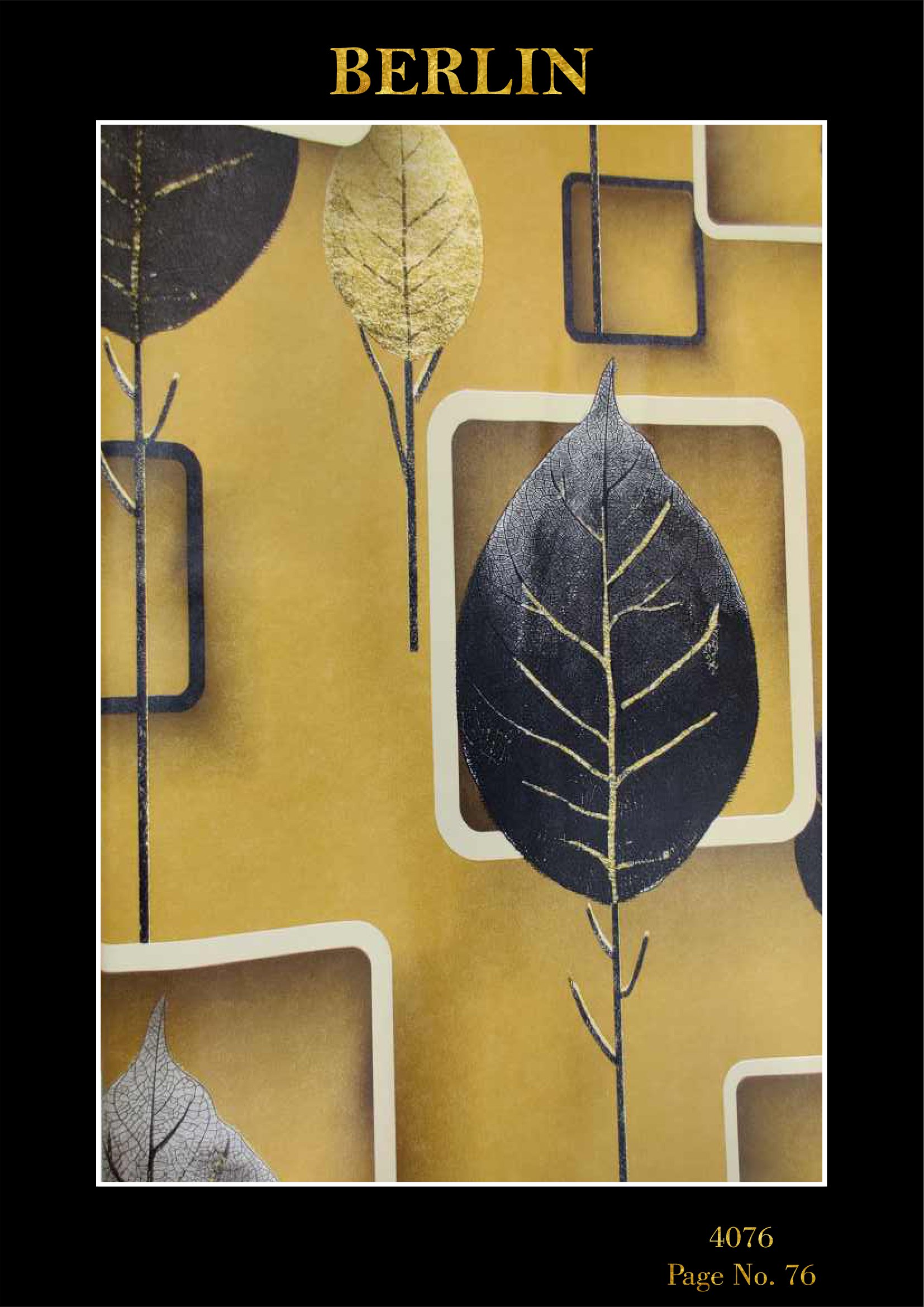 Berlin Texture Leaf Pattern Wallpaper for Your Wall By RWCIS.COM ...